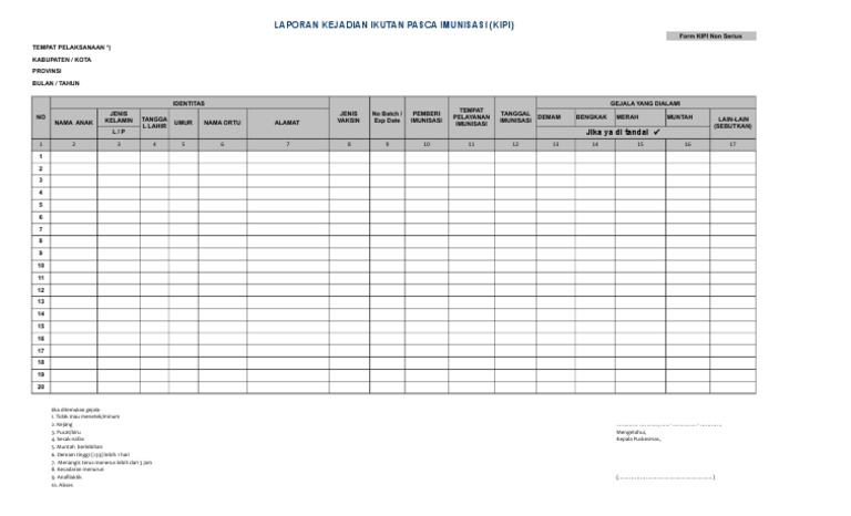 Form KIPI Non Serius | PDF