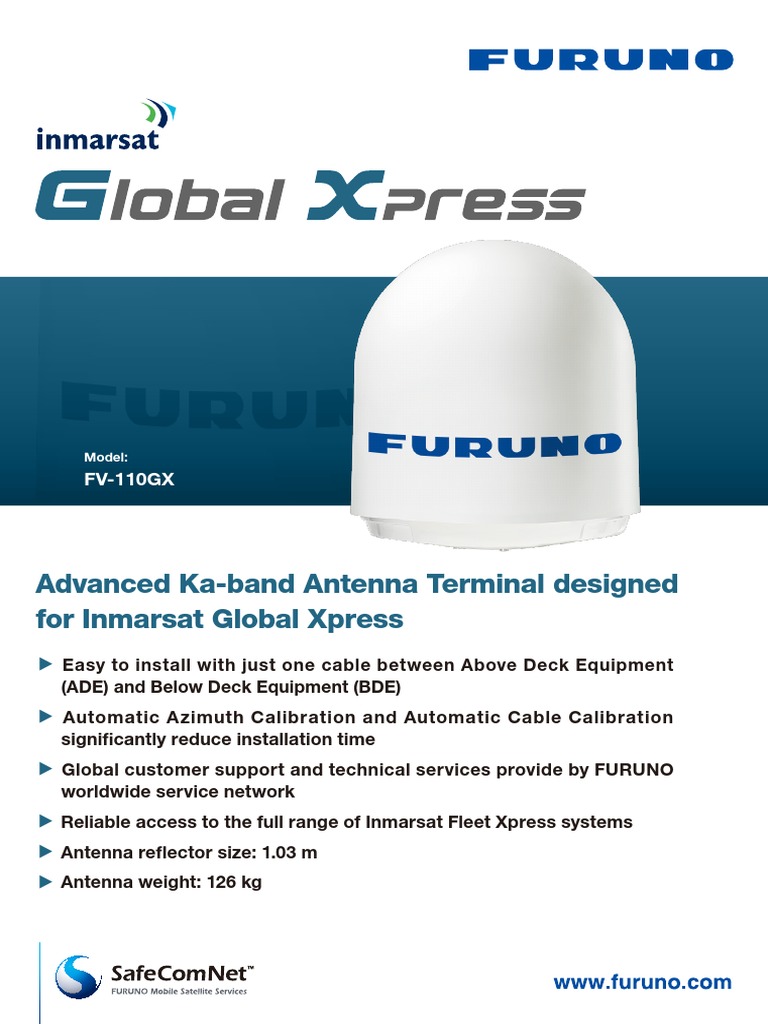 Advanced Ka-Band Antenna FV-110GX | PDF | Broadcast Engineering | Wireless