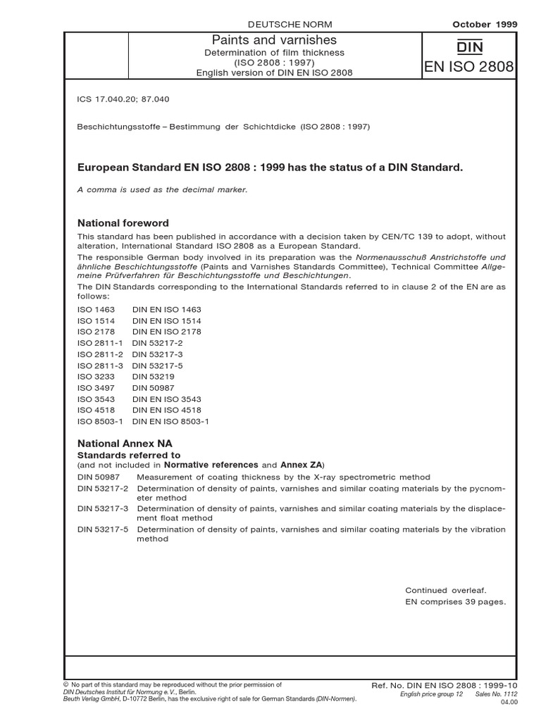 Iso2808 PDF | PDF | Standards Organization | International Organization ...