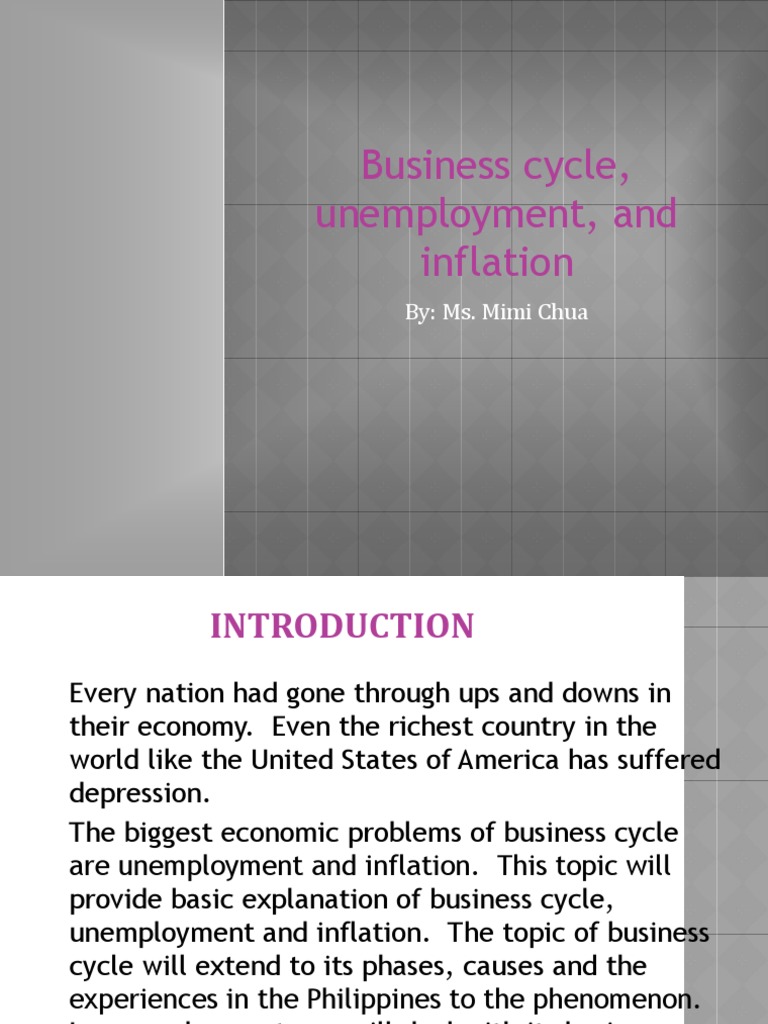 Business Cycle, Unemployment, and Inflation | PDF | Inflation ...