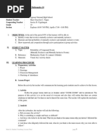 Lesson Plan in Permutation and Combination | PDF | Lesson Plan ...
