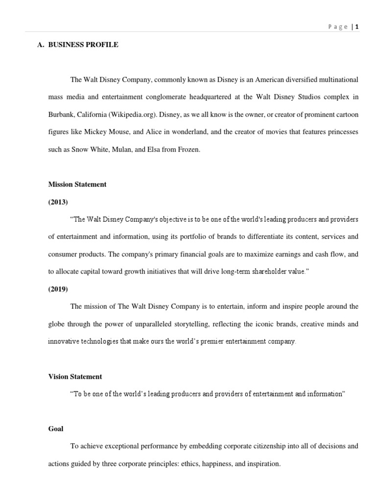 Walt Disney Case Study | PDF | The Walt Disney Company | Walt Disney