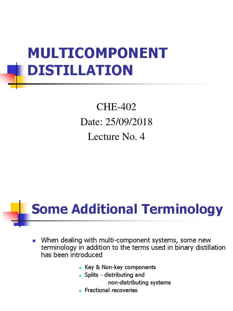 Multicomponent Distillation Fundamentals: An Overview of Key Concepts ...