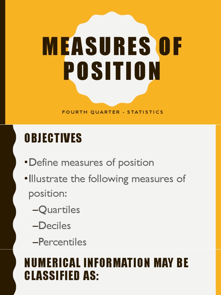 Measures of Position For Ungrouped Data PDF | PDF | Quantile ...