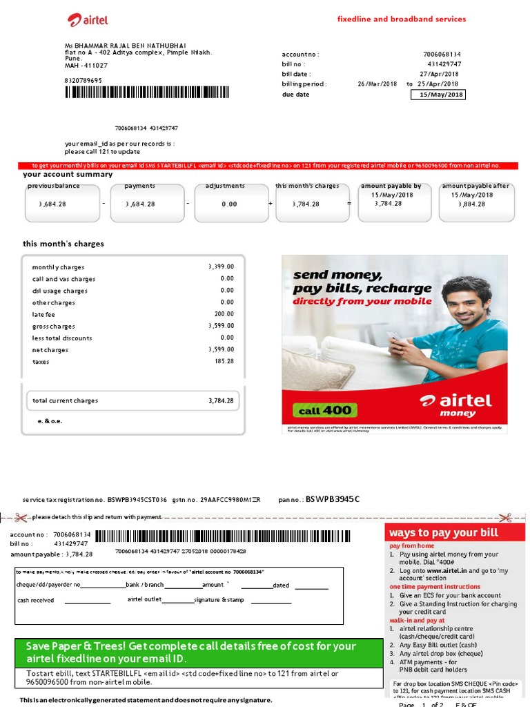 Internet Bills | PDF | Annual Percentage Rate | Taxes