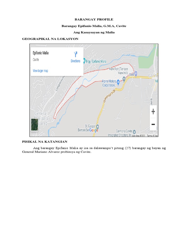 Barangay Profile | PDF
