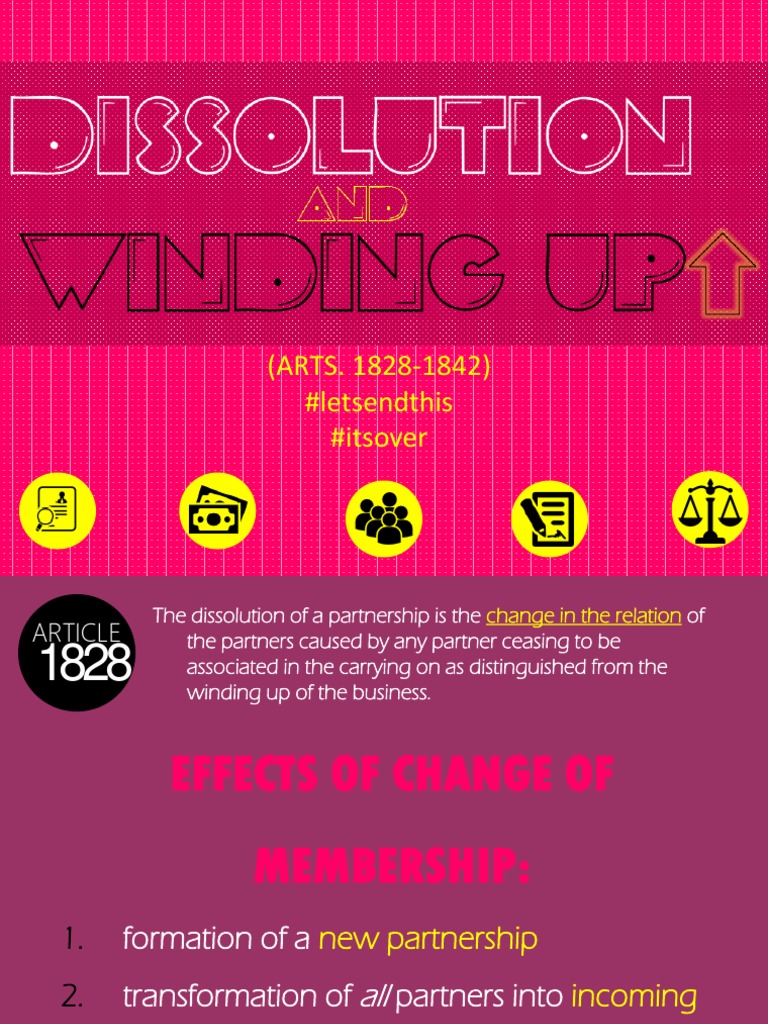 Partnership Dissolution and Winding Up | PDF | Partnership | Liquidation