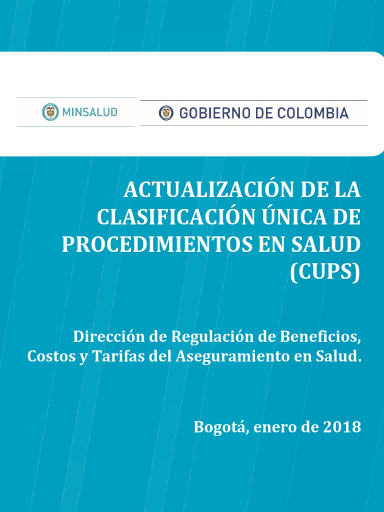 Cups Actualizados | PDF | Cuidado de la salud | Medicina