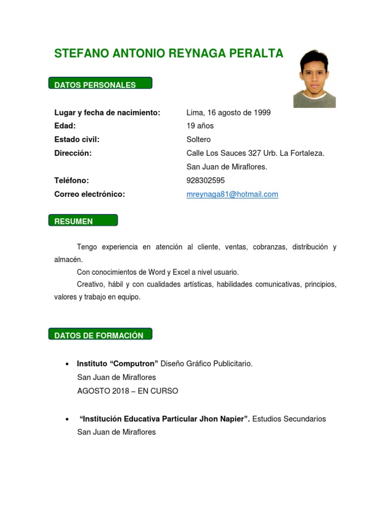 CV Stefano PDF | PDF