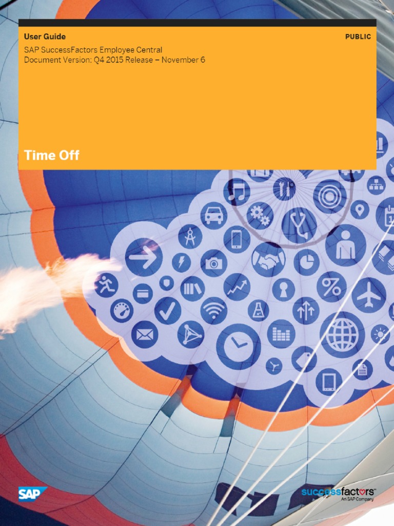 Time Off User Guide SAP SuccessFactors Employee Central | PDF