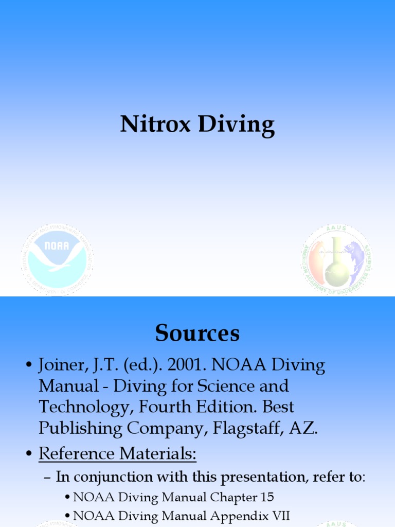 Nitrox | PDF | Scuba Diving | Underwater Diving