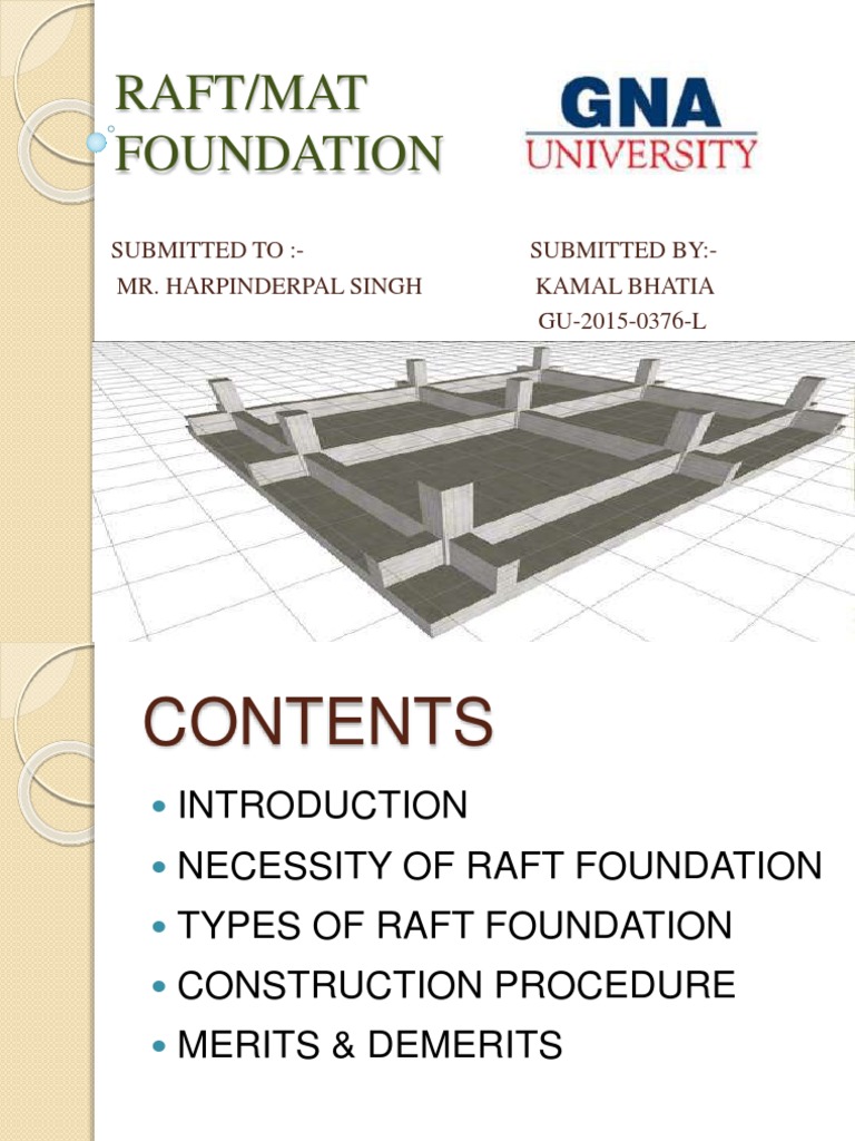Raft Foundation | PDF | Foundation (Engineering) | Deep Foundation