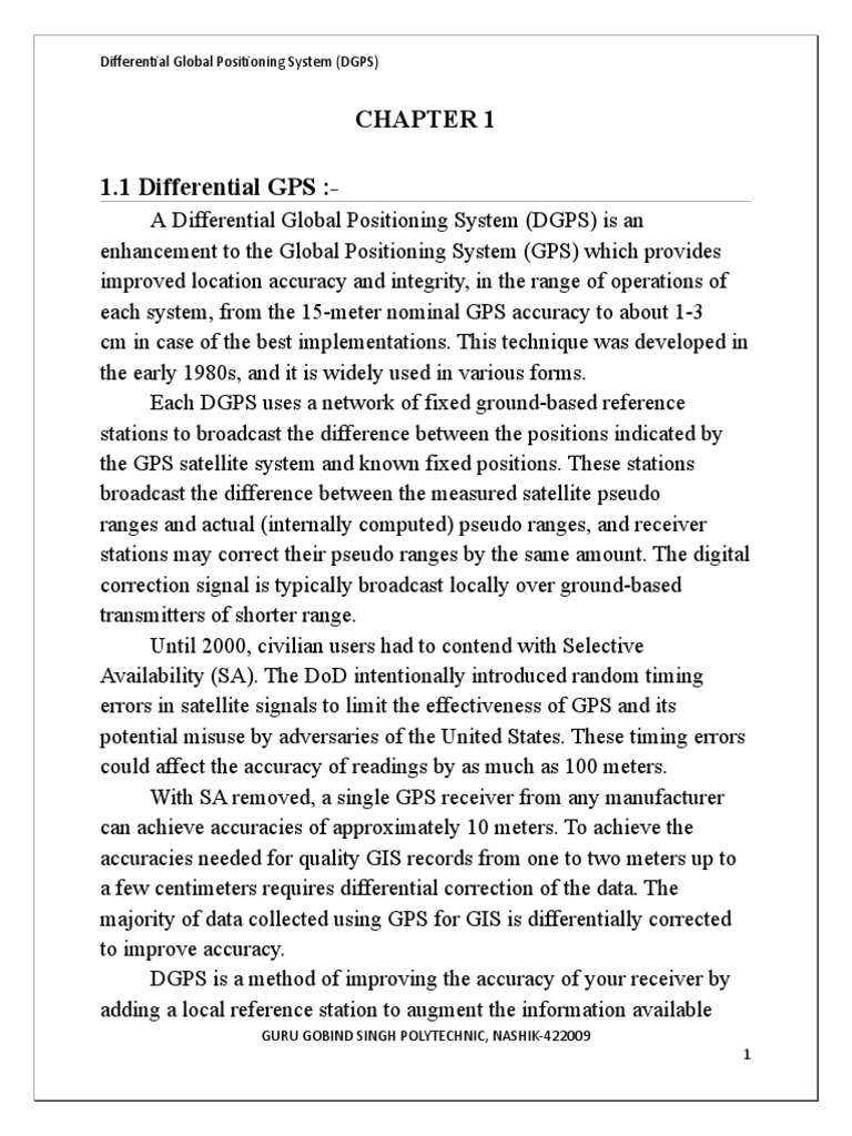 An In-Depth Look at Differential Global Positioning Systems (DGPS ...