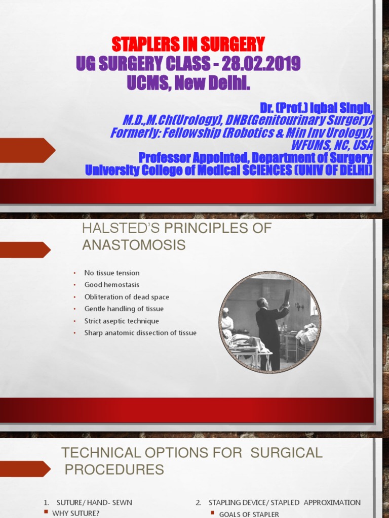 Staplers in Surgery | PDF | Medical Specialties | Clinical Medicine