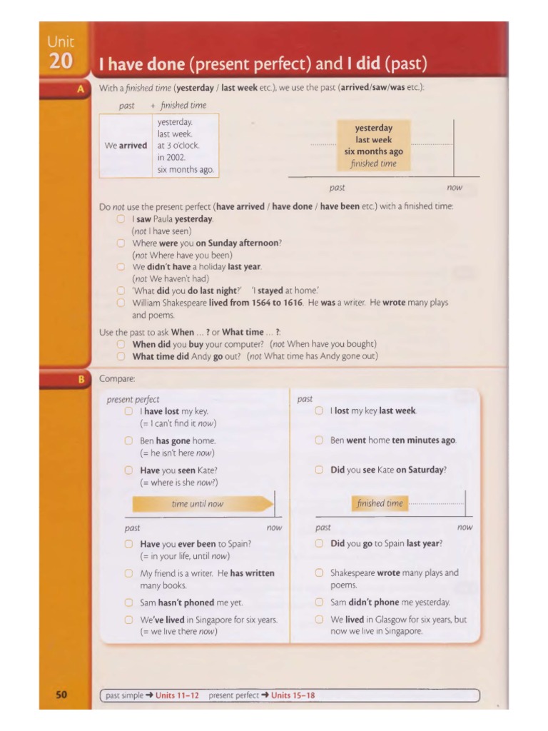 Present Perfect | PDF | Language Mechanics | Linguistics