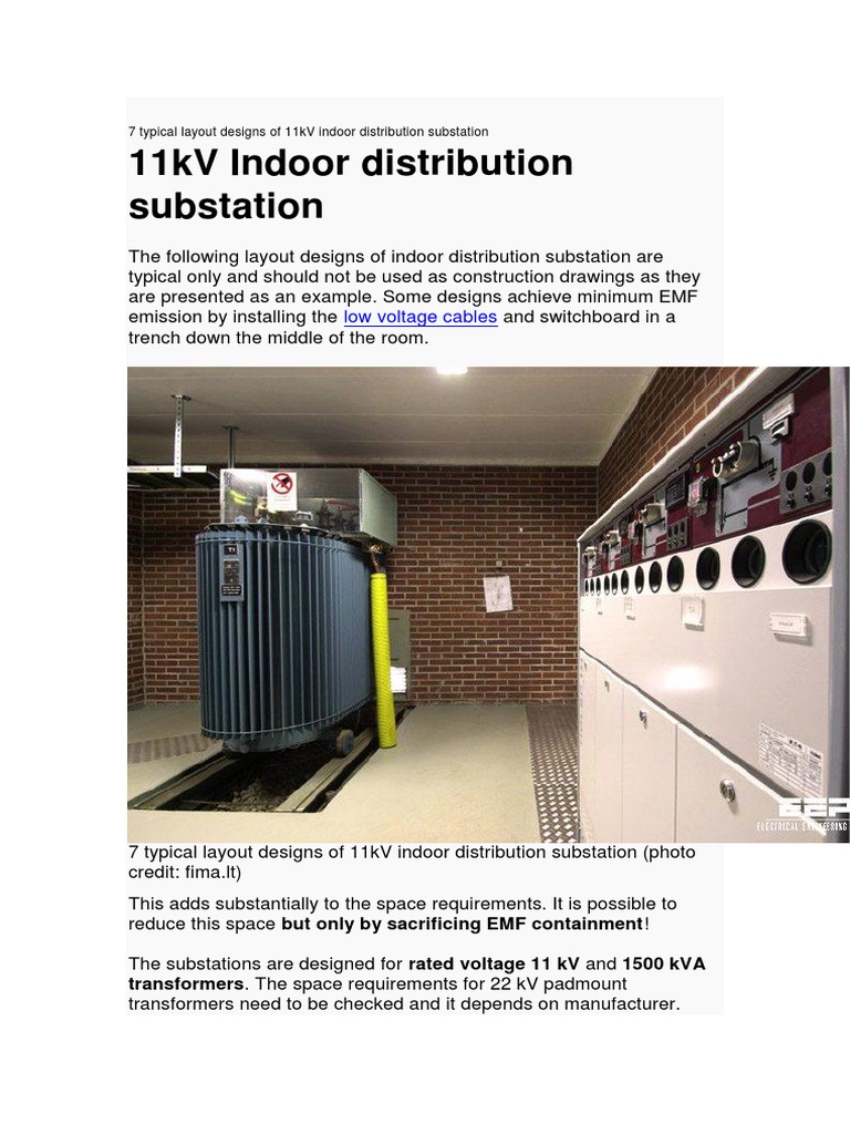 Indoor Electrical Substation