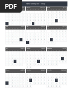 Monthly Islamic Calendar 2000 | PDF | Ramadan | Religious Festival Or ...