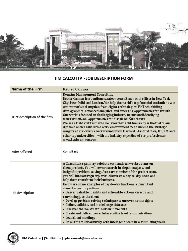 Kepler Cannon | PDF | Consultant | Analytics