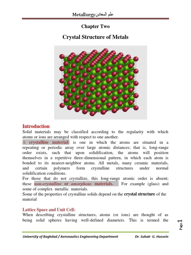 CH 2 | PDF | Crystal Structure | Solid