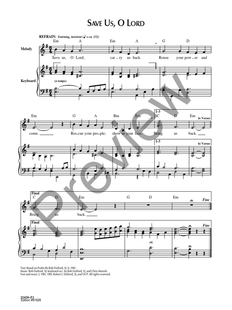 Save Us, O Lord PDF | PDF | Musicology | Entertainment