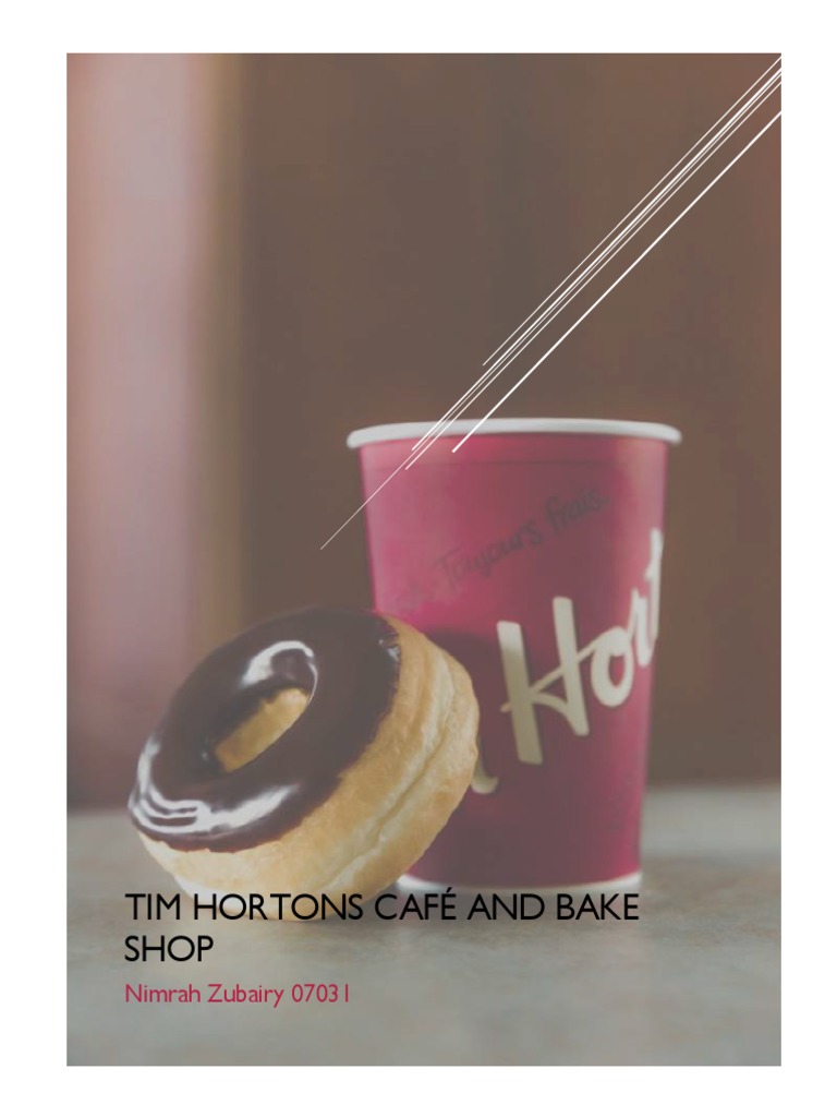 Tim Hortons Cafe and Bake Shop Marketing Plan | PDF | Coffeehouse | Retail