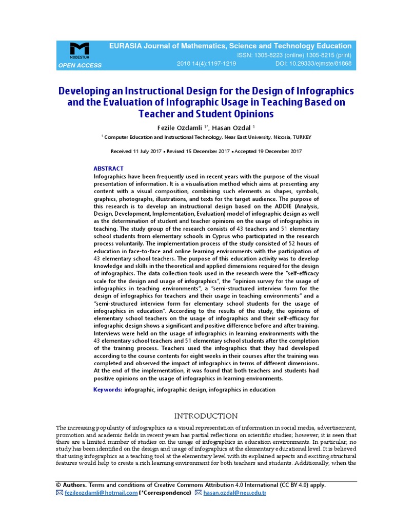 Design of Infographics and The Evaluation of Infographic Usage in ...