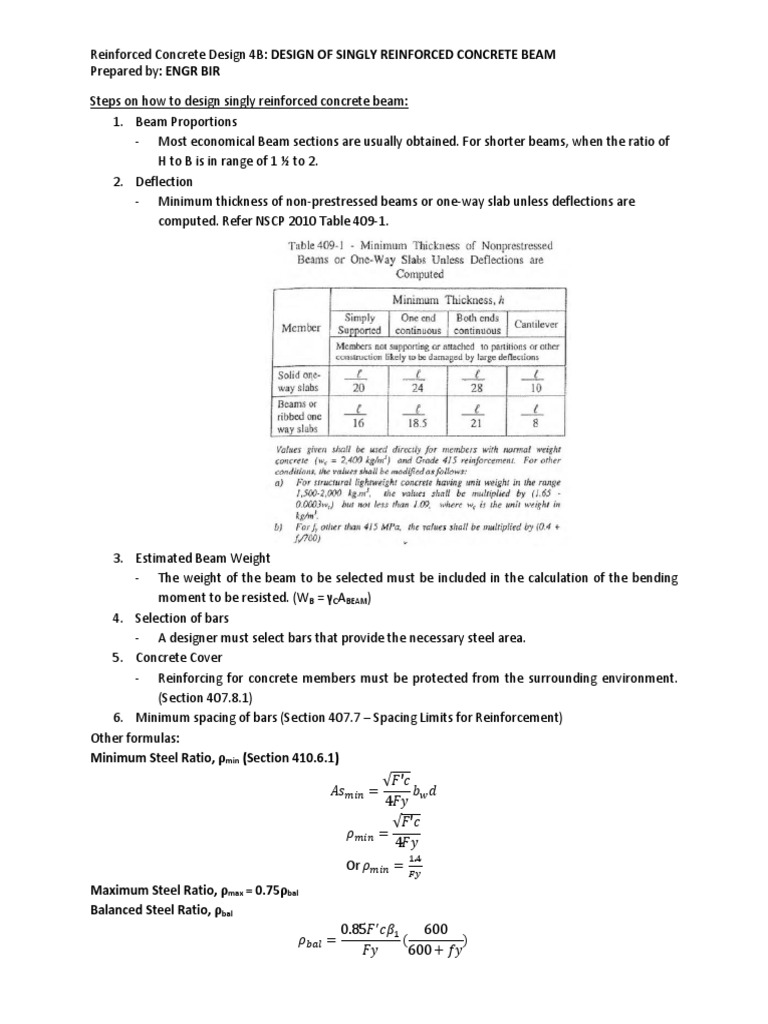 RCD 4B Design of SRCB PDF | PDF