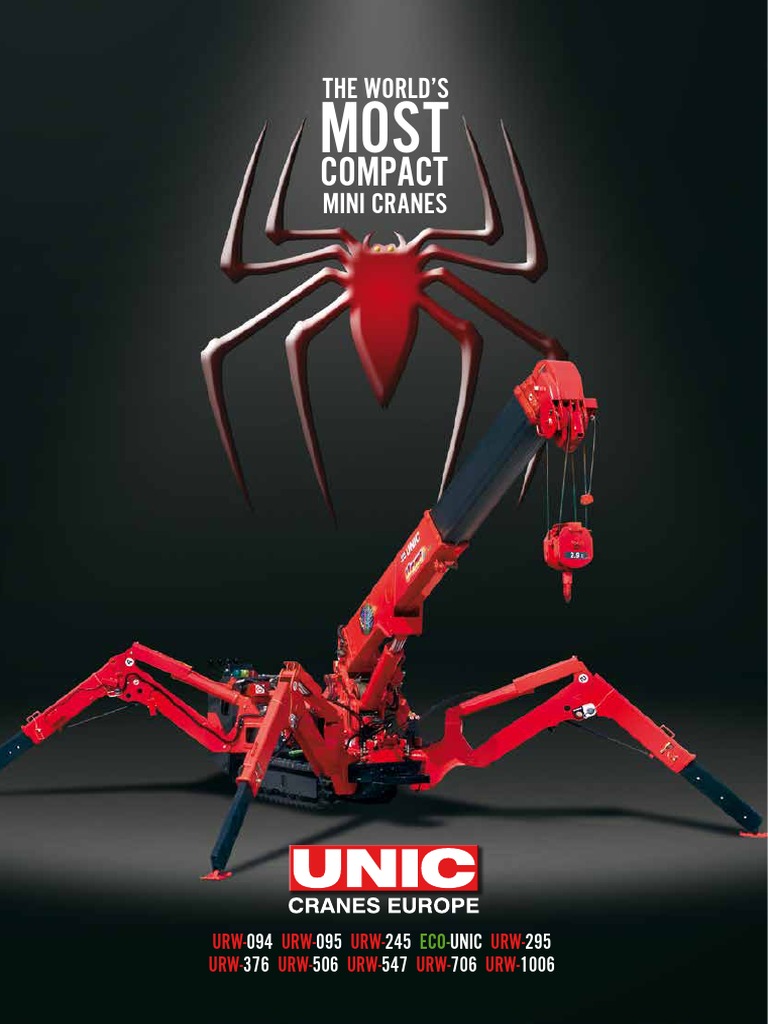 UNIC Brochure English | PDF | Crane (Machine) | Diesel Engine