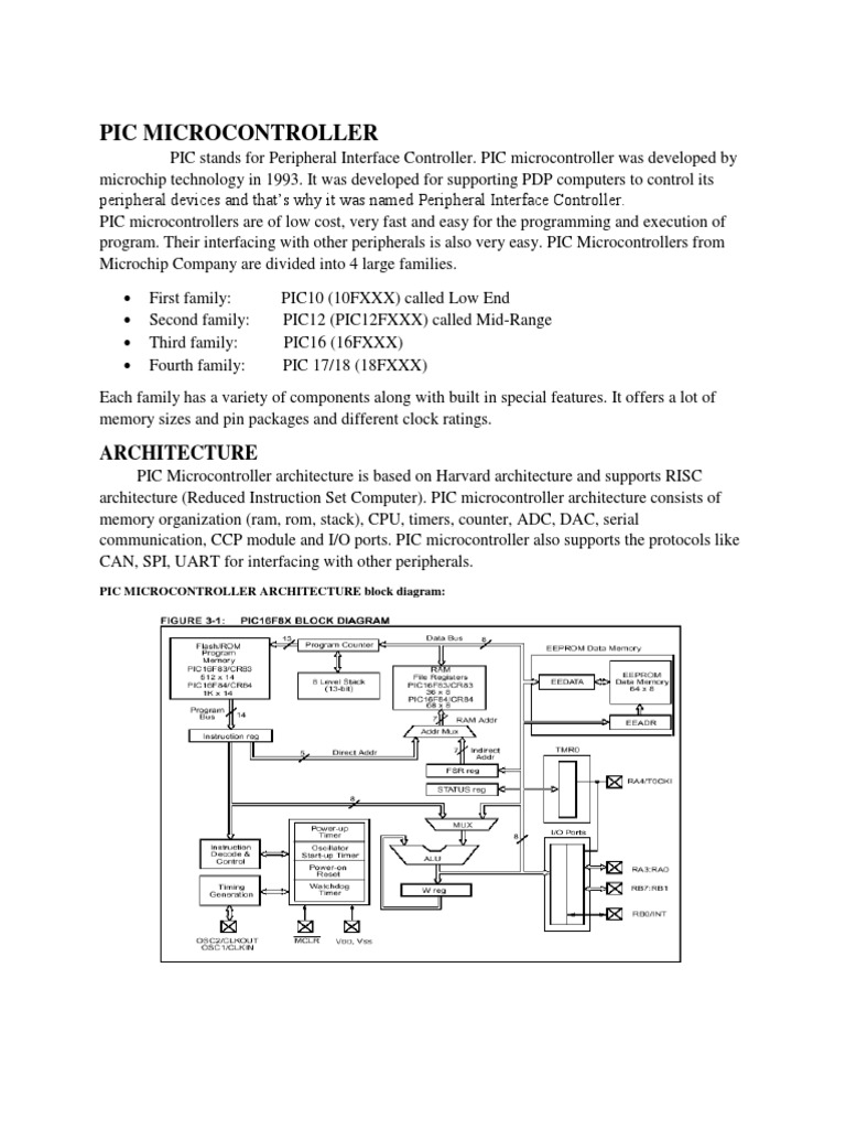 Pic Microcontroller | PDF | Microcontroller | Analog To Digital Converter