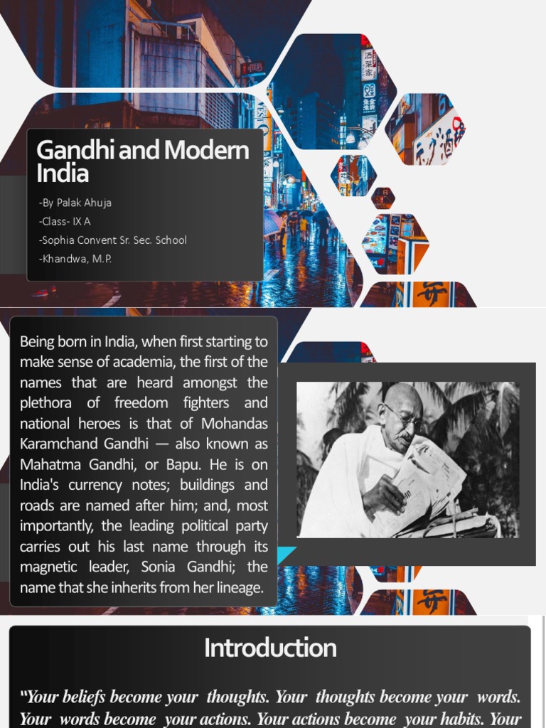 Gandhi's Influence on Modern Indian Youth | PDF | Mahatma Gandhi ...