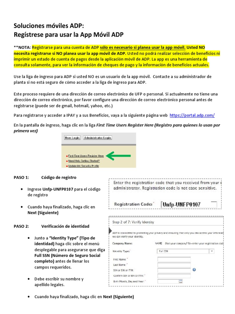 Adp PDF | Descargar gratis PDF | Aplicación movil | Contraseña