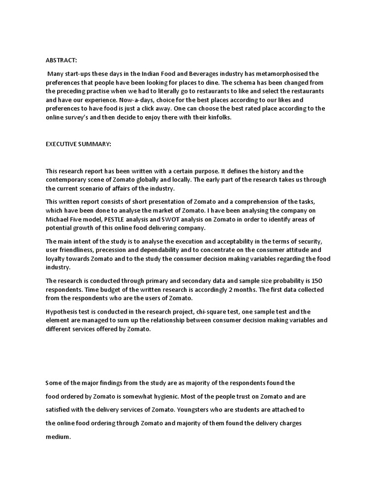 Zomato PESTLE Analysis and Research Findings | PDF | Statistical ...