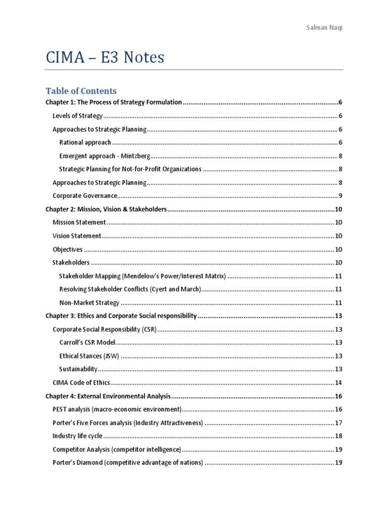 Cima E3 2015 | PDF | Strategic Management | Corporate Social Responsibility