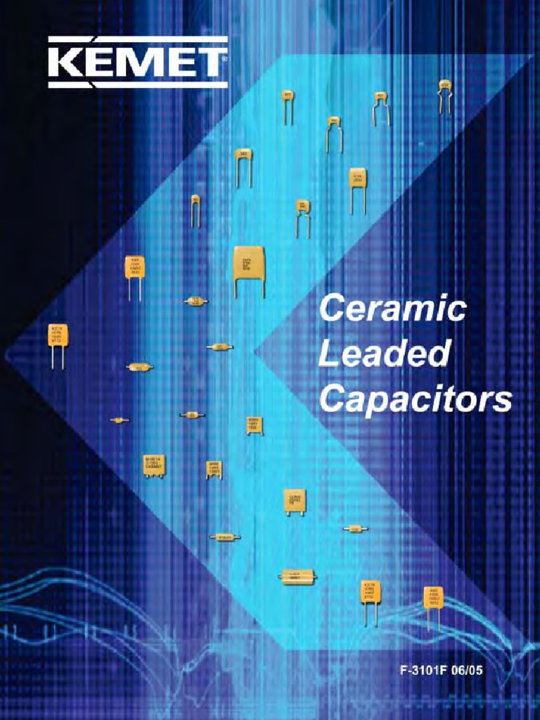 Ceramic Leaded Capacitors | PDF | Capacitor | Electric Power