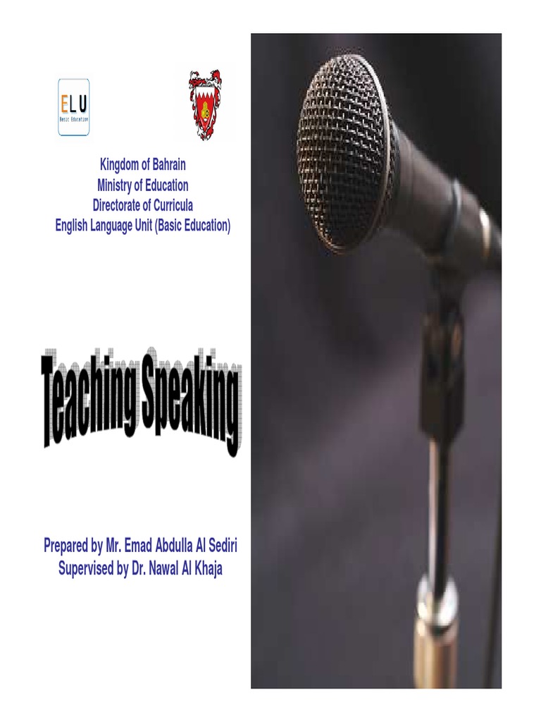 Teachingspeaking | PDF | Fluency | Speech