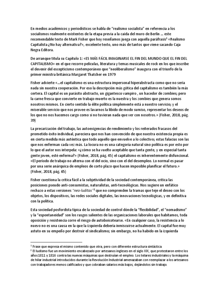 Realismo Capitalista | PDF