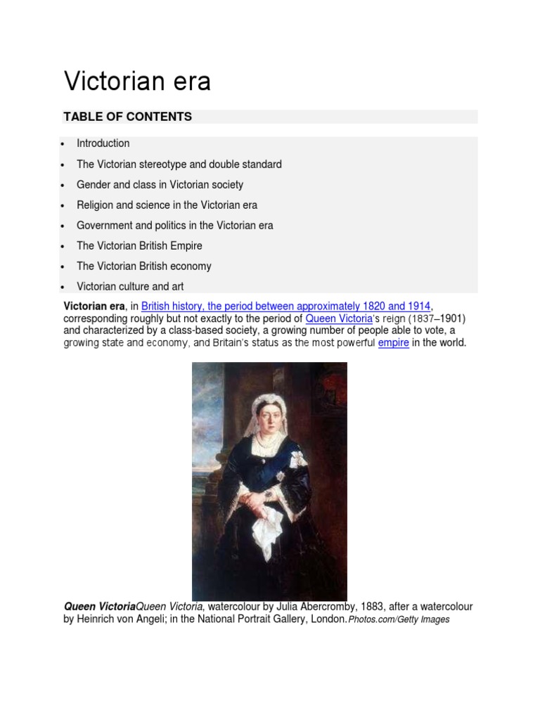 Victorian Era | PDF | Victorian Era | British Empire