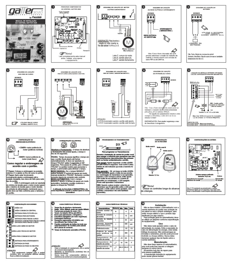 Manual CP 3020 | PDF | Motores | Eletrônicos