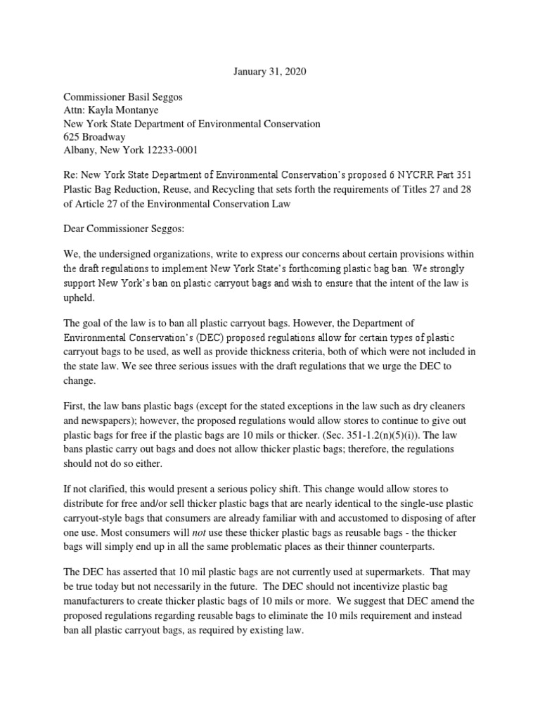 Plastic Ban Letter | PDF | Reuse | Economy And The Environment