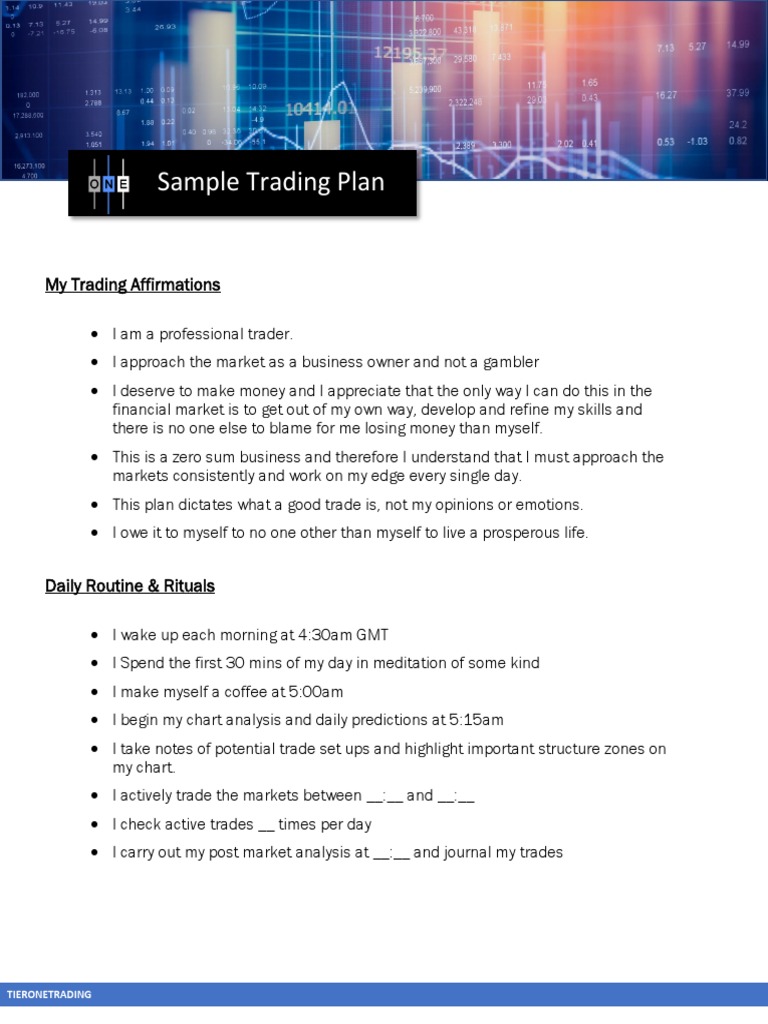 Day 2 - Sample-Trade-Plan | Download Free PDF | Trading Room | Foreign ...