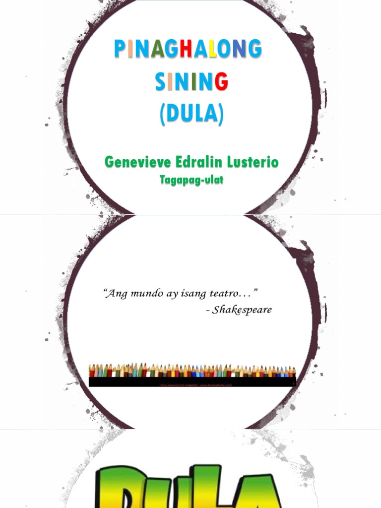 Elemento NG Dula - PPT (G. E. Lusterio) | PDF