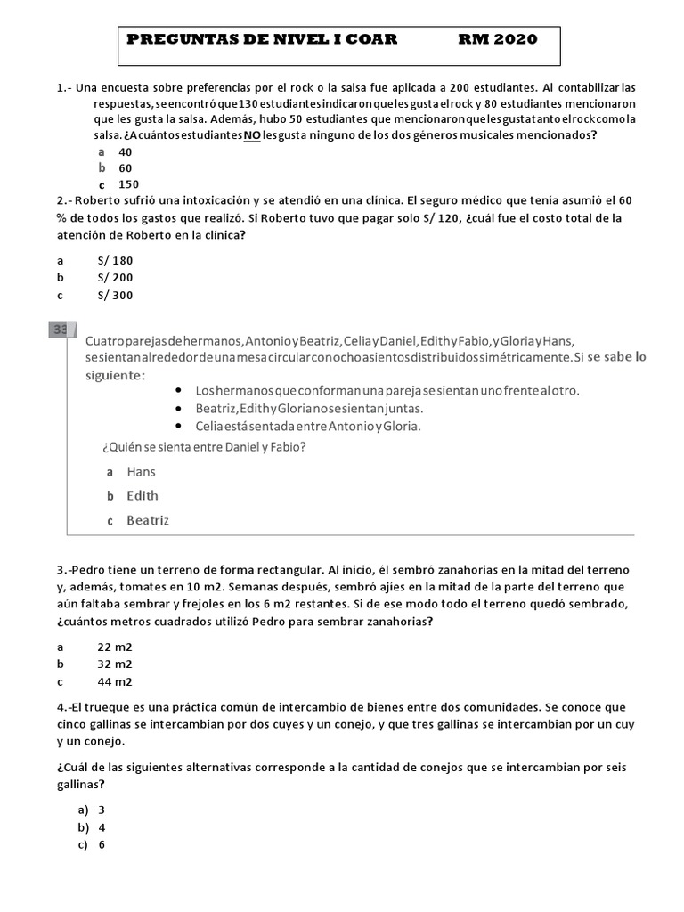 Preguntas para La Coar | PDF | Internet
