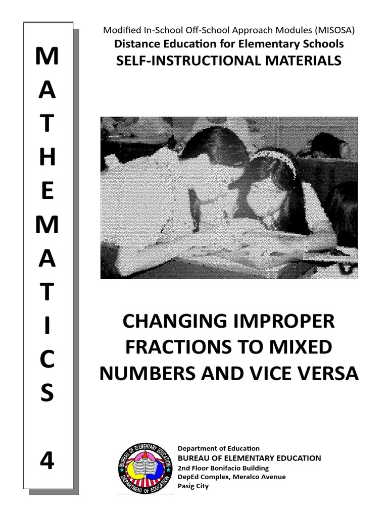 Changing Improper Fractions To Mixed Numbers and Vice Versa | PDF ...