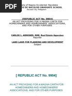 IRR RA 9904 (Magna Carta for Homeowners) | PDF | Board Of Directors ...