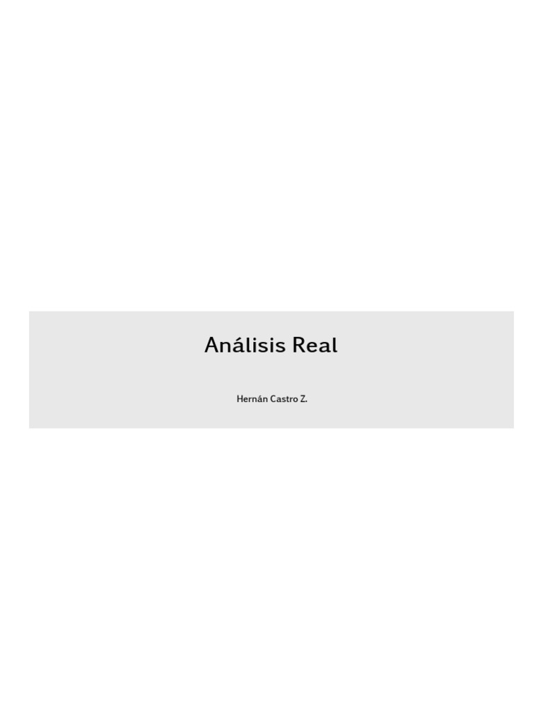 Apunte-Analisis Real | Descargar gratis PDF | Espacio métrico | Función ...