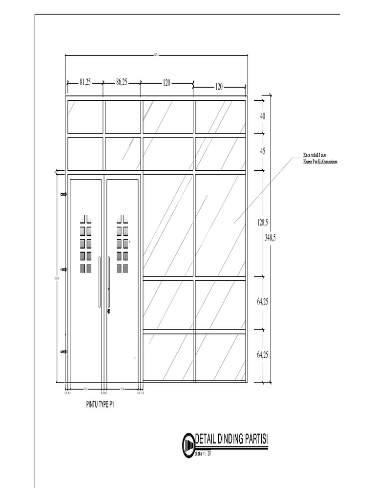 Partisi Kaca PDF | PDF