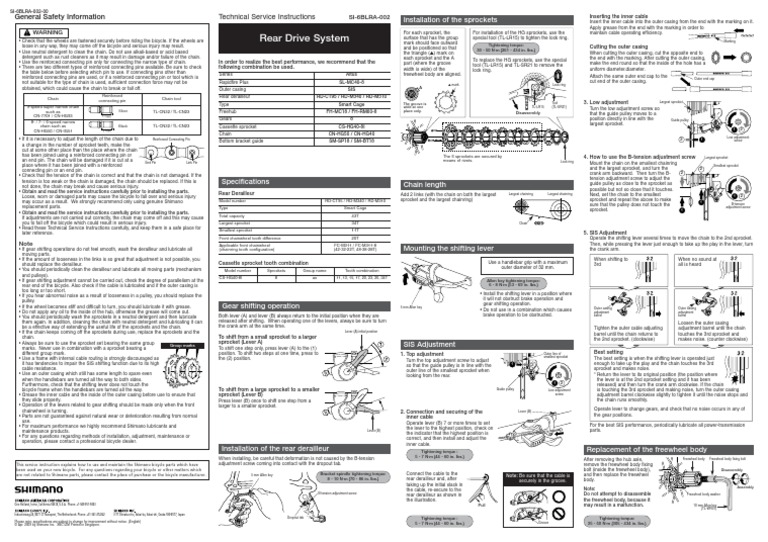 Shimano Altus | PDF | Human Powered Vehicles | Mechanical Engineering