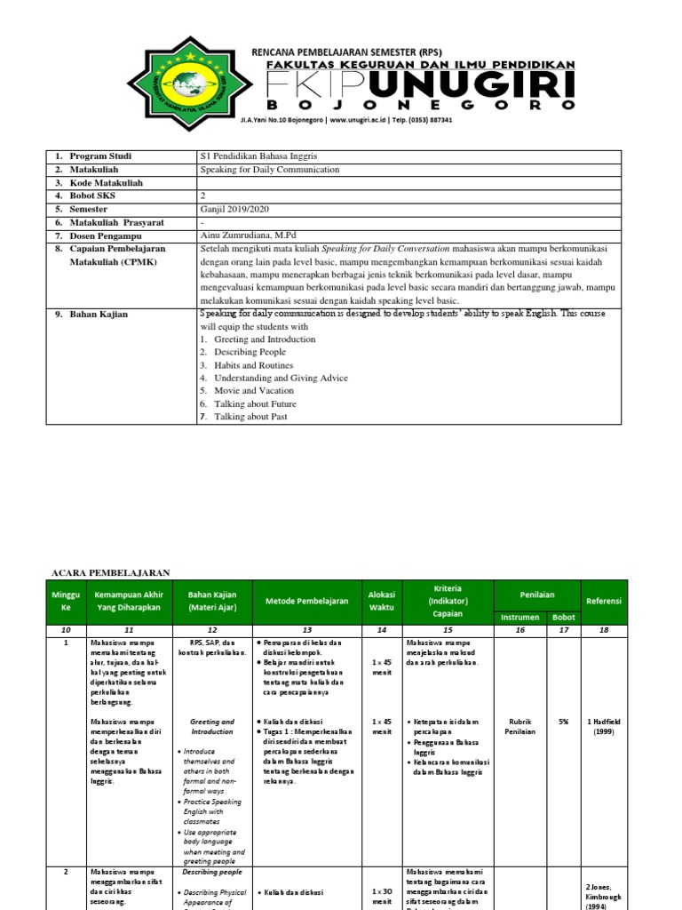 RPS General English PJKR | PDF