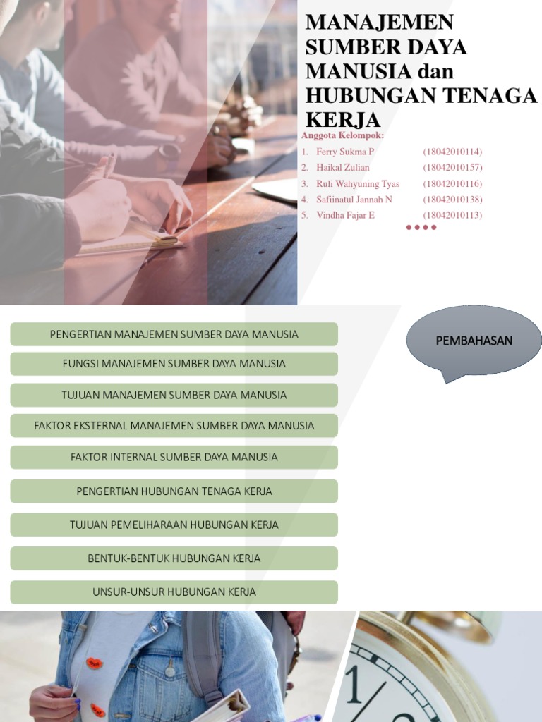 MANAJEMEN SUMBER DAYA MANUSIA Dan HUBUNGAN TENAGA KERJA | PDF