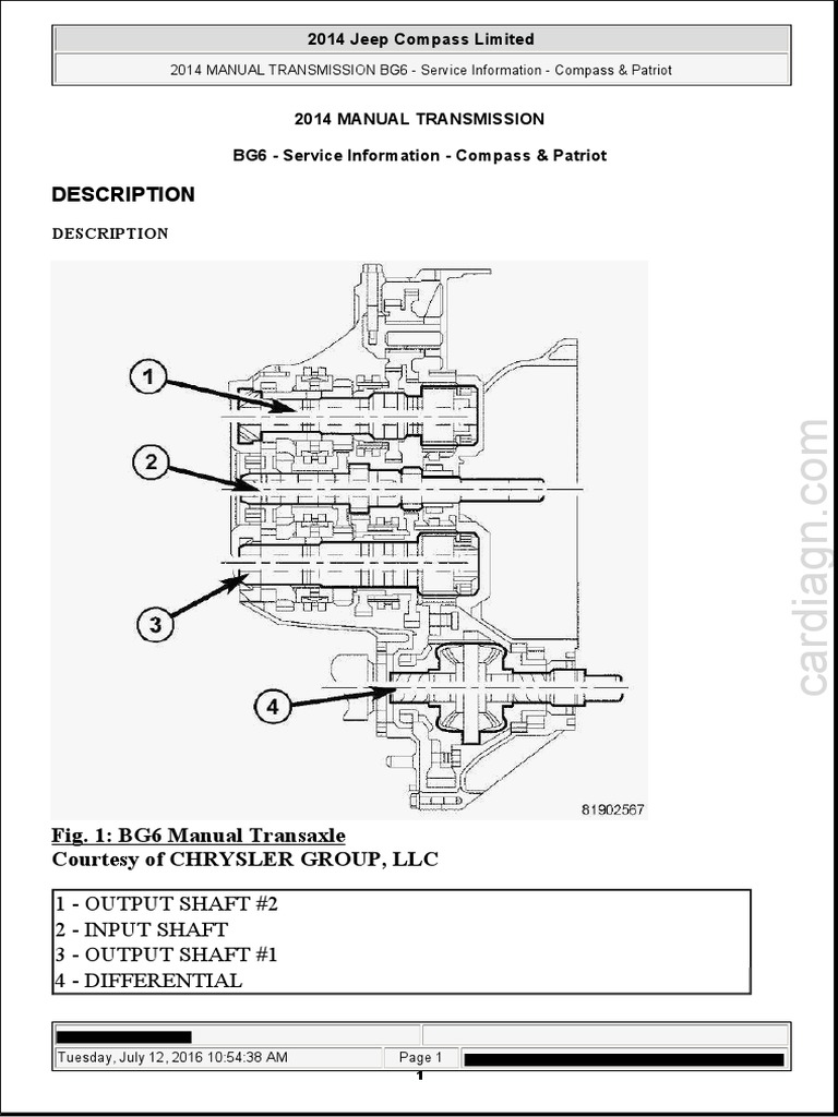 BG6 Transmission | PDF | Manual Transmission | Transmission (Mechanics)